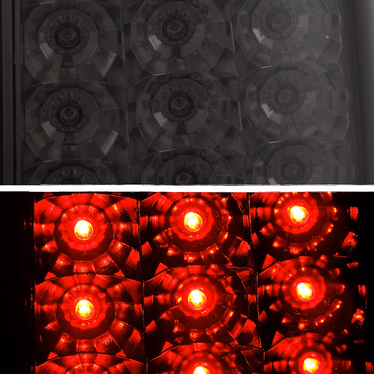 AKKON - For 1999-2002 Chevy Silverado 09-03 GMC Sierra Pickup Truck Smoke G2 LED Tail Lights Brake Lamps Replacement