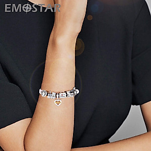 I Love to Travel Suitcase Charms fits Pandora Women Bracelet, 925 Sterling Silver Handbag Enamel Red Heart Beads, Gifts for First Mothers Day/Christmas/Best Mom/Valentines Day