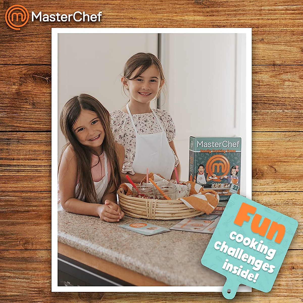 MasterChef Family Cooking Game. Turn Mealtime into Game Time! Ages 7+, Multicolor, 22 Family Tested Recipes
