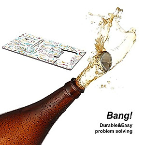 Musical Instruments Credit Card Bottle Opener Stainless Steel Flat Beer Wine Bottle Opener for Party Wedding Favor