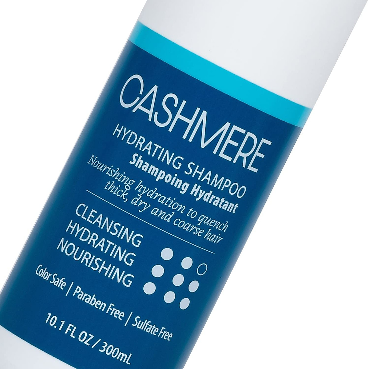 SUDZZFX Cashmere Hydrating Shampoo - Dry Scalp Treatment Hair Shampoo - Clarifying Shampoo - Color Treated Sulfate Free Shampoo for Hair Care - Travel Size Shampoo - 10.1 Fl Oz