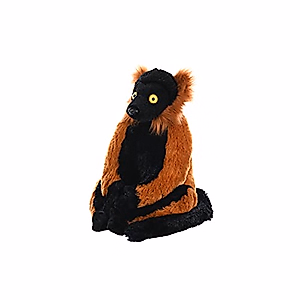 Wild Republic Red Ruffed Lemur Plush, Stuffed Animal, Plush Toy, Gifts for Kids, Cuddlekins12 Inches