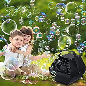 Bubble Machine, VIRFUN Professional Metal Bubble Machine with Wireless Remote Control and Automatic, Outdoor or Indoor Use
