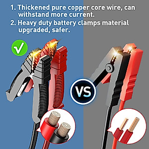 YULU CAT-797 Ultra-Powerful Jump Starter - 18000A 12V/24V Battery Booster Pack with Commercial Jumper Cables, Portable and Safe for Gasoline and Diesel Engines up to 50-Liters