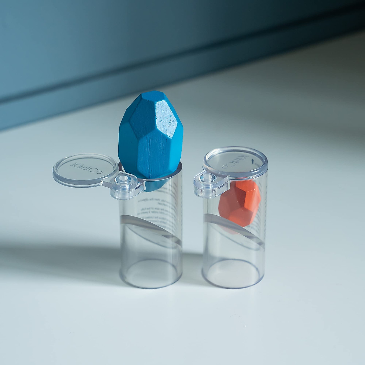 Safer Stacks - Wooden Stacking Stones/Rocks - Montessori Toddler Toy Blocks - Mega XL - Choke Test Certified - CPSC Certified - Safe for 12m+ 1 2 3 4 5 Boys Girls- 16pcs