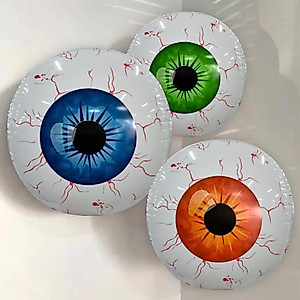 IAMAGOODLADY Halloween Decor Scary,Halloween Inflatables Eyeball Decorations Eyeballs Indoor Outdoor and Garden Halloween Decors Under Overstock Items Clearance Prime Scary Party Supplies