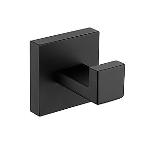 Matte Black Bathroom Accessories Set Wall Mount Stainless Steel Clothes Hook Toilet Paper Holder Towel Bar Kitchen Hardware,Robe Hook