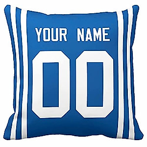 Indianapolis Throw Pillow Custom Any Name and Number for Men Youth Boy Gift