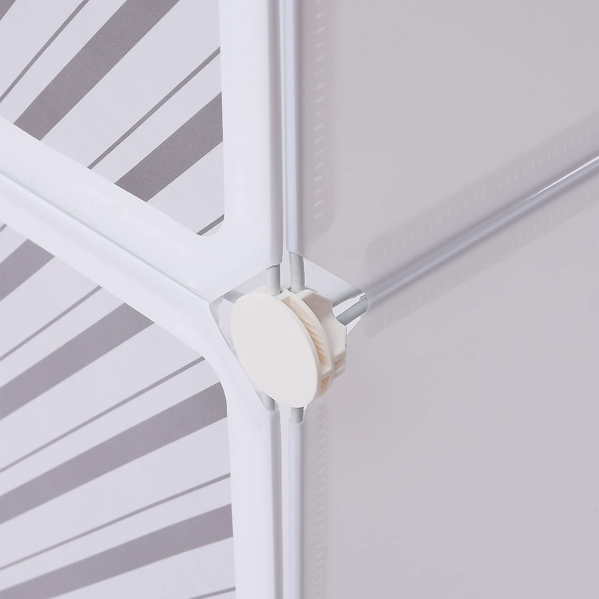 DYRABREST Simple Portable Wardrobe Closets Bedroom Armoire, White Modern Closet 8 Cube Shelf, Storage Organzier Clothes, Fashion Armoire Cabinet, Bedroom Armoires