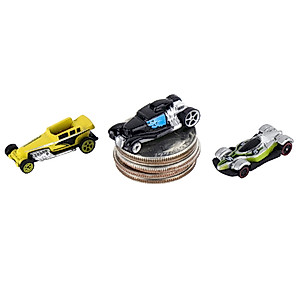 Worlds Smallest Hot Wheels Series 6 Bundle Set of 3 Cars - Mid Mill 2009 - Formula Street 2011 - Great Gatspeed 2015,unisex-children