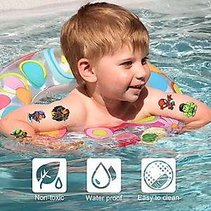 119 Pcs Superhero Party Favors Tattoos Sticker, Teen Hero Tattoos Sticker Waterproof Tattoos For Kids Temporary Tattoos Sticker For Kids Boys Girls Decorate Themed Party Supplies