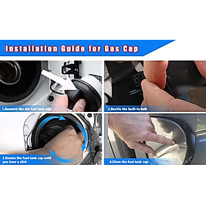 Gas Cap Fuel Cap Replace 1711A004 Fuel Gas Tank Cap Compatible with Mitsubishi 2004-2012 Eclipse 2004-2008 Endeavor&2010-2011 Endeavor 2004-2012 Galant 2014-2018 Outlander 2013-2019 Outlander Sport.