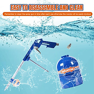 WADFOW WGA3512 Large Container Paint Sprayer,Air Washing Gun,Ideal for Engine Painting&Cleaning, Automotive,Home Interior and ExteriorFurniture,etc,Blue