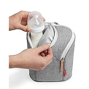 Skip Hop Baby Bottle Bag, Grab & Go, Grey Melange