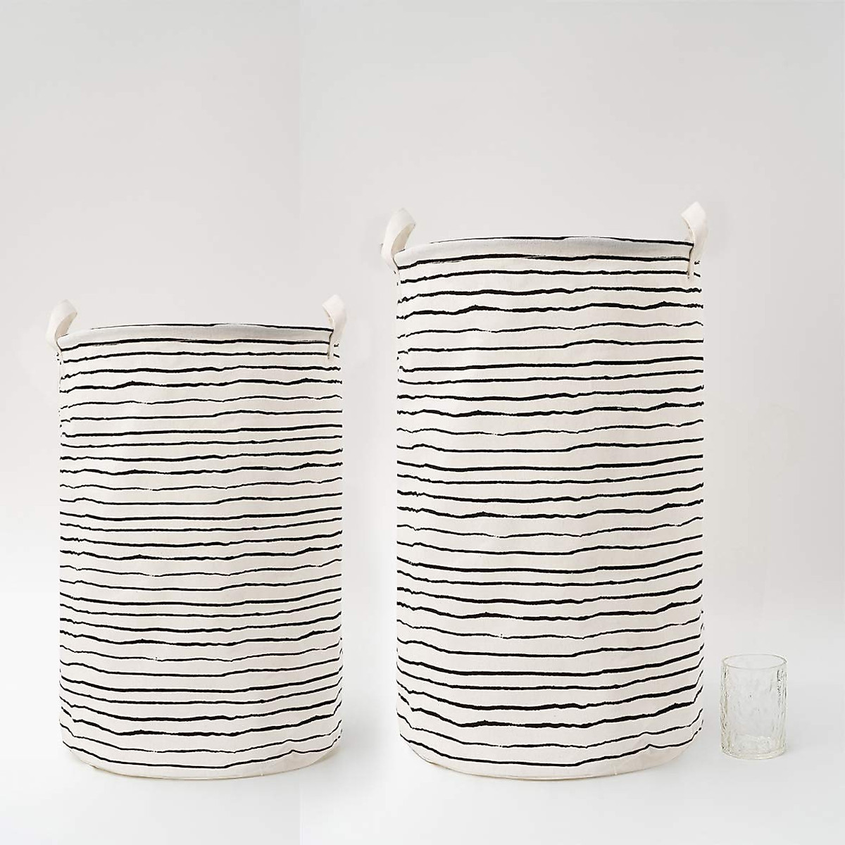 2PCS,Wque Storage bin,Hamper, Baskets,Collapsible Storage,Toys Storage,Laundry,Nursey Baby Gift