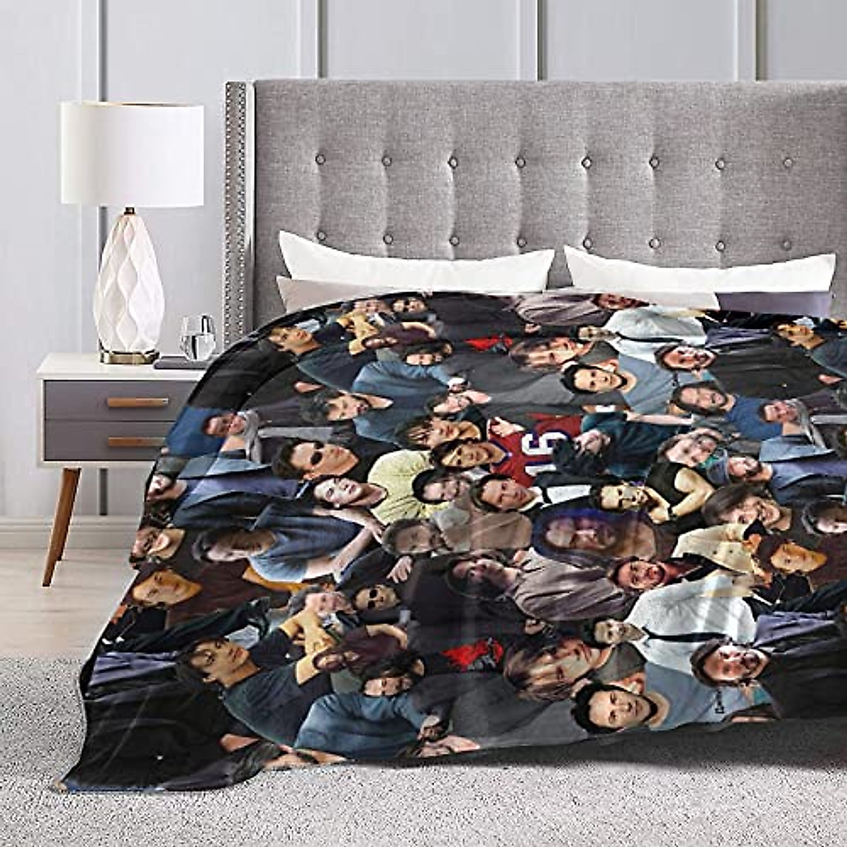 Gadimen Keanu Reeves Throw Blanket, Super Soft Lightweight Flannel Fleece Blankets for Bed Couch Sofa, All Season Warm Cozy Fuzzy Plush Microfiber Blanket for Hot Sleepers 50x40 inches
