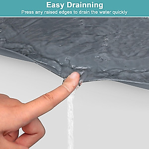 Under Sink Mats for Kitchen Waterproof, Silicone Under Kitchen Sink Mats and Protectors for 34" x 22" Cabinets, Under Sink Tray Organizer, Shelf Liners Cabinet Liner for Kitchen and Bathroom, Gray