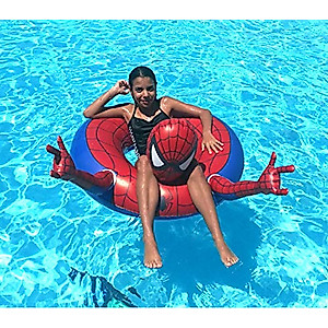 Pool Float Super Heroes Tube Pool Inflatable Water Toys Fun Summer Gift