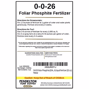 0-0-26 Foliar Phosphite (26% Soluble Potash) Liquid Fertilizer (32 oz.)