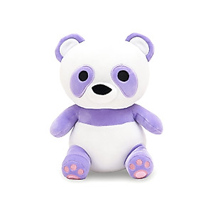 Avocatt Purple Panda Plush Toy - 10 Inches Stuffed Animal Plushie - Plushy Panda Teddy Bear with Soft Fabric and Stuffing - Cute Toy Gift for Boys and Girls