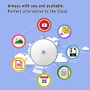 Vinpower Digital DVD-R 4.7GB 16x White Inkjet Printable Hub Recordable Media - 100 Disc Cake Box Spindle