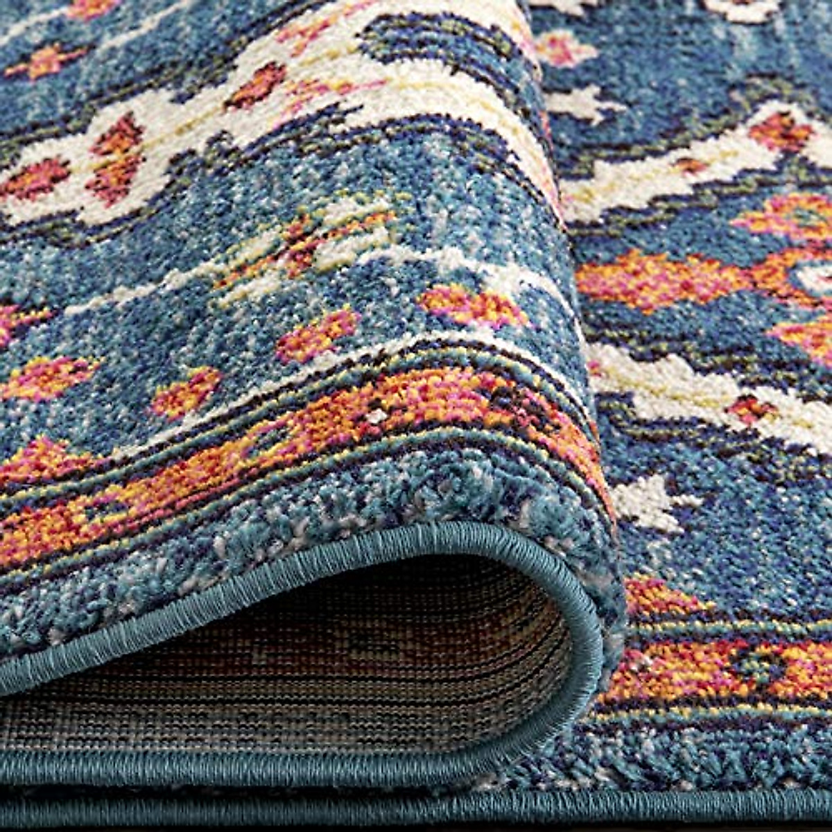 Amazon Brand – Stone & Beam Southwestern Vintage Area Rug, 7' 10" x 11', Multi