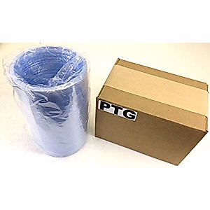 Clear Heat Shrink Bands - Fits Round Plastic Soup/Deli Container 250/Pk (Pack of 250)
