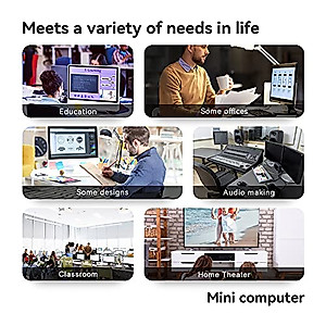 Beelink MINIS 12 Mini PC with Processor N95 (4C/4T), 16G DDR4/500G SSD 4K UHD, Dual HDMI Ports, WiFi5, BT4.2 Gigabit Ethernet Micro Computer Support Auto Power On, WOL