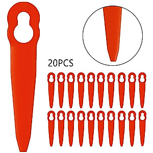 DAGIJIRD 20pcs Plastic Blades Replacement Parts for STIHL FSA 45 Cordless Strimmer Grass Trimmer Head Blades Grass Cutter Blades