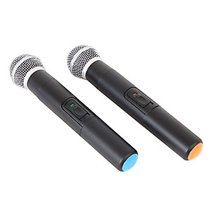 Rockville RAM12BT 12" 600W Rechargeable PA Speaker with Bluetooth, Deep Bass, Includes 2 Wireless Mics, TWS Linking, USB/SD Inputs, - Perfect for Mobile DJ and Musicians, Small Venues, Events