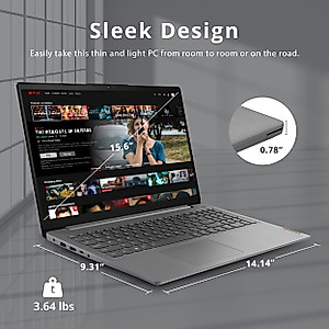 Lenovo 2022 IdeaPad 3i 15.6" FHD Business Laptop, Intel 12th Gen i3-1215U, 24GB RAM, 1TB PCIe SSD, Backlit Keyboard, Intel UHD Graphics, 720P HD Webcam, HDMI, Blue, Win 11, 32GB Snowbell USB Card