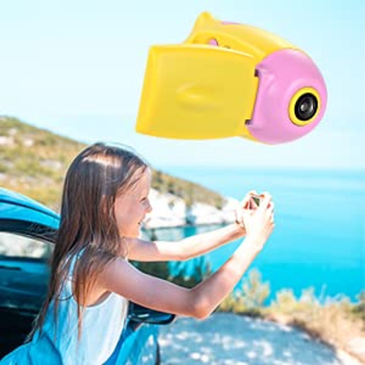 Camera 2inch IPS Screen 8MP Lens Mini Digital Camera 720P Video Camera Portable DV with 32G Memory Card