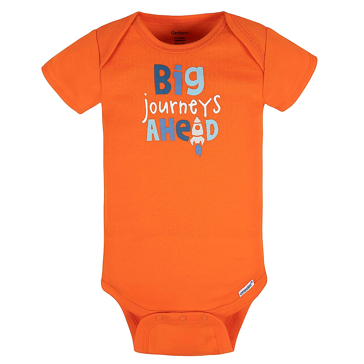 Gerber Baby Boys 5-Pack Short Sleeve Variety Onesies Bodysuits Space 3-6 Months