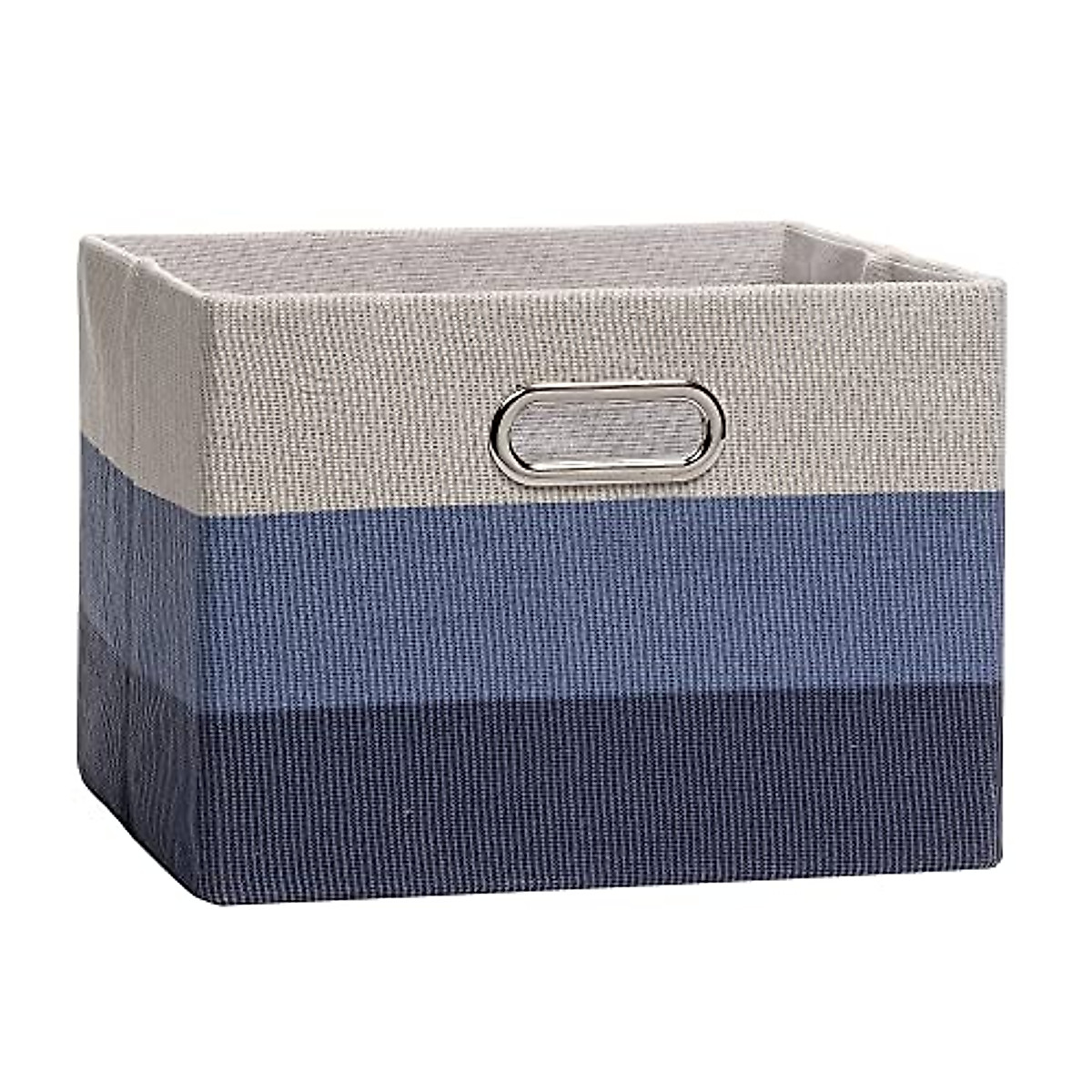 Lambs & Ivy Blue Ombre Foldable/Collapsible Storage Bin/Basket