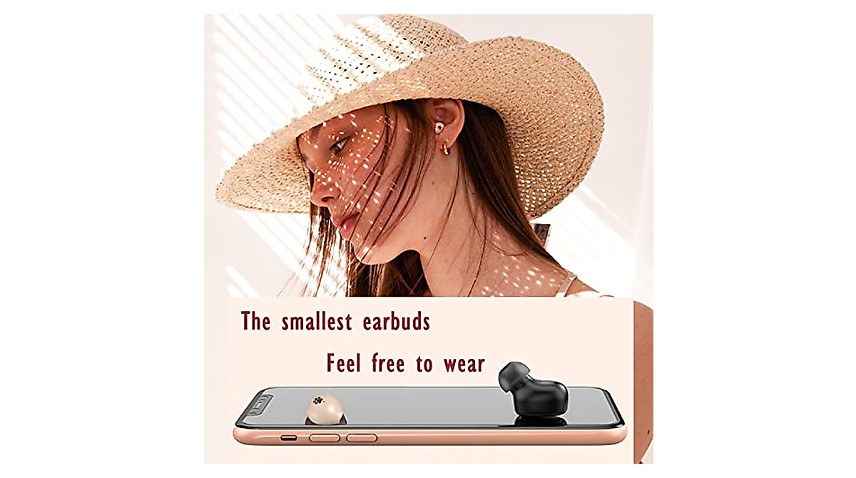 Xmenha Wireless Invisible Earbuds - Compact, Waterproof & Long Battery Life