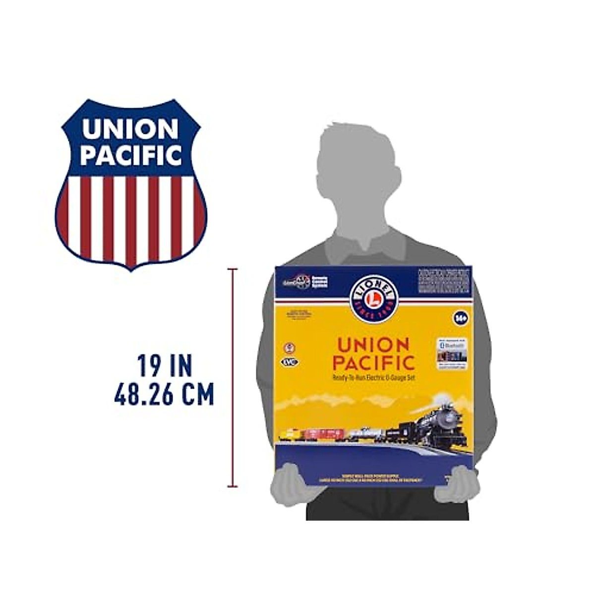 Lionel Union Pacific Flyer LionChief 5.0 Electric O Gauge Train Set with Bluetooth & Remote