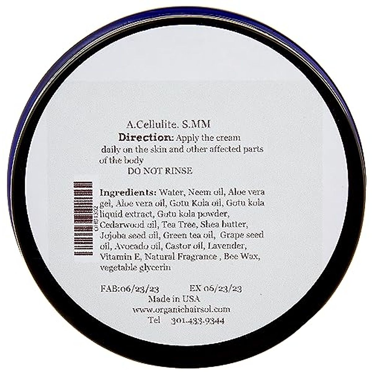 Organic Hair Solution-CELLULITE & STRETCH MARKS CREAM- Advance Formula Maternity Cream- With Neem, Cedarwood, Aloe vera Jojoba seed, Vitamin E,avocado oil, castor oil, green tea oil