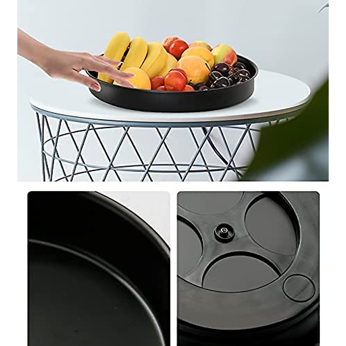 kuvar Lazy Susan Turntable Organizer Rotating Spinning Spice Rack Storage Container.