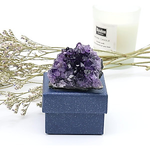 Nvzi Amethyst Crystals, Amethyst Clusters, Amythestyst Crystals, Amathesis Crystal, Raw Amethyst Stone, Natural Amethyst Geode Cave Healing Crystal Stones, Purple Crystal, Amatista, About 0.1 Lb