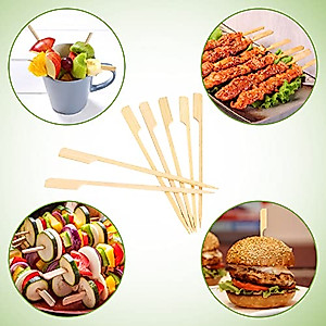 800 Pack 6 Inch Bamboo Skewers for Appetizers Food Toothpicks Wood Picks for Cocktail, Grilling, BBQ, Barbecue, Fruit, Kebab, Sandwiches, Cheese, Sausage, Veggies, Desserts, Salad, Party Favor