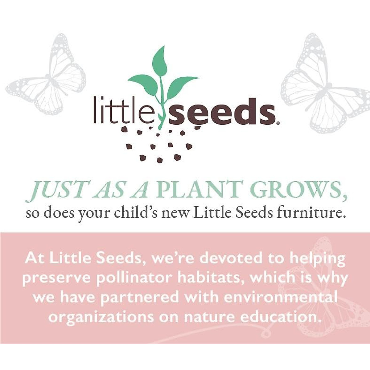 Little Seeds Raven 3-in-1 Convertible Metal Crib, JMPA Certified, Gold