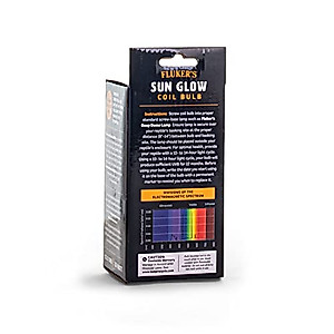 Fluker's Sun Glow 10.0 UVB Compact Fluorescent Coil Bulb for Desert Reptiles, 26 Watt, Black