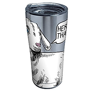 Tervis Herd That Goat Triple Walled Insulated Tumbler Travel Cup Keeps Drinks Cold & Hot, 20oz Legacy, Stainless Steel