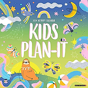 Willow Creek Press Kid’s Plan It Calendar Monthly 2024 Wall Calendar (12" x 12")