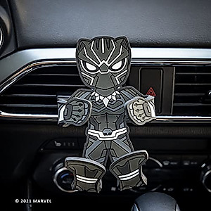 Hug Buddy Black Panther Marvel Air Vent Car Phone Holder, Adjustable, Universal Fit, Cell Phone Mount Compatible with iPhone, Samsung Galaxy, LG, Google, Nexus 5X, Moto, Black and Other Smartphones