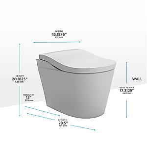 TOTO® Neorest® LS Dual Flush 1.0 or 0.8 GF Integrated Bidet Toilet, Cotton White with Silver Trim - MS8732CUMFG#01S
