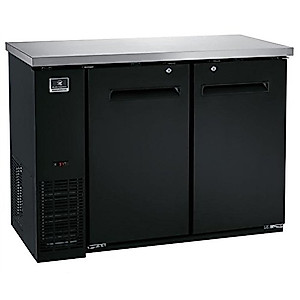 Kelvinator KCBB48SB 48" Double Solid Door Back Bar Refrigerator 11.8 cu. ft.