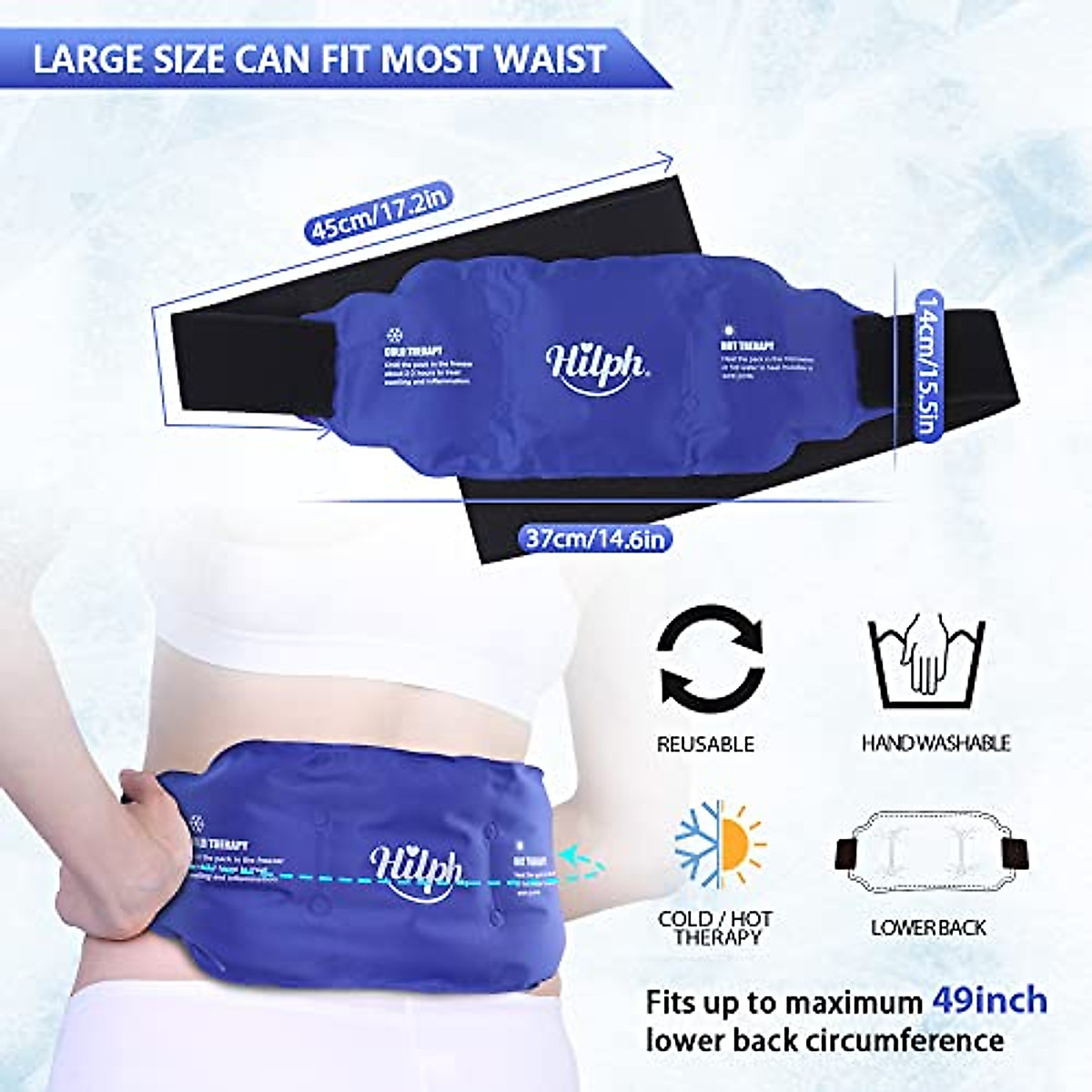 Hilph Bundle of Jaw Ice Pack + Back Ice Pack