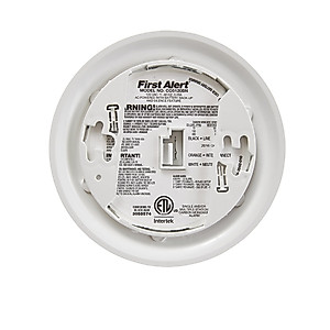 FIRST ALERT BRK CO5120BN Hardwired Carbon Monoxide (CO) Detector with Battery Backup , White
