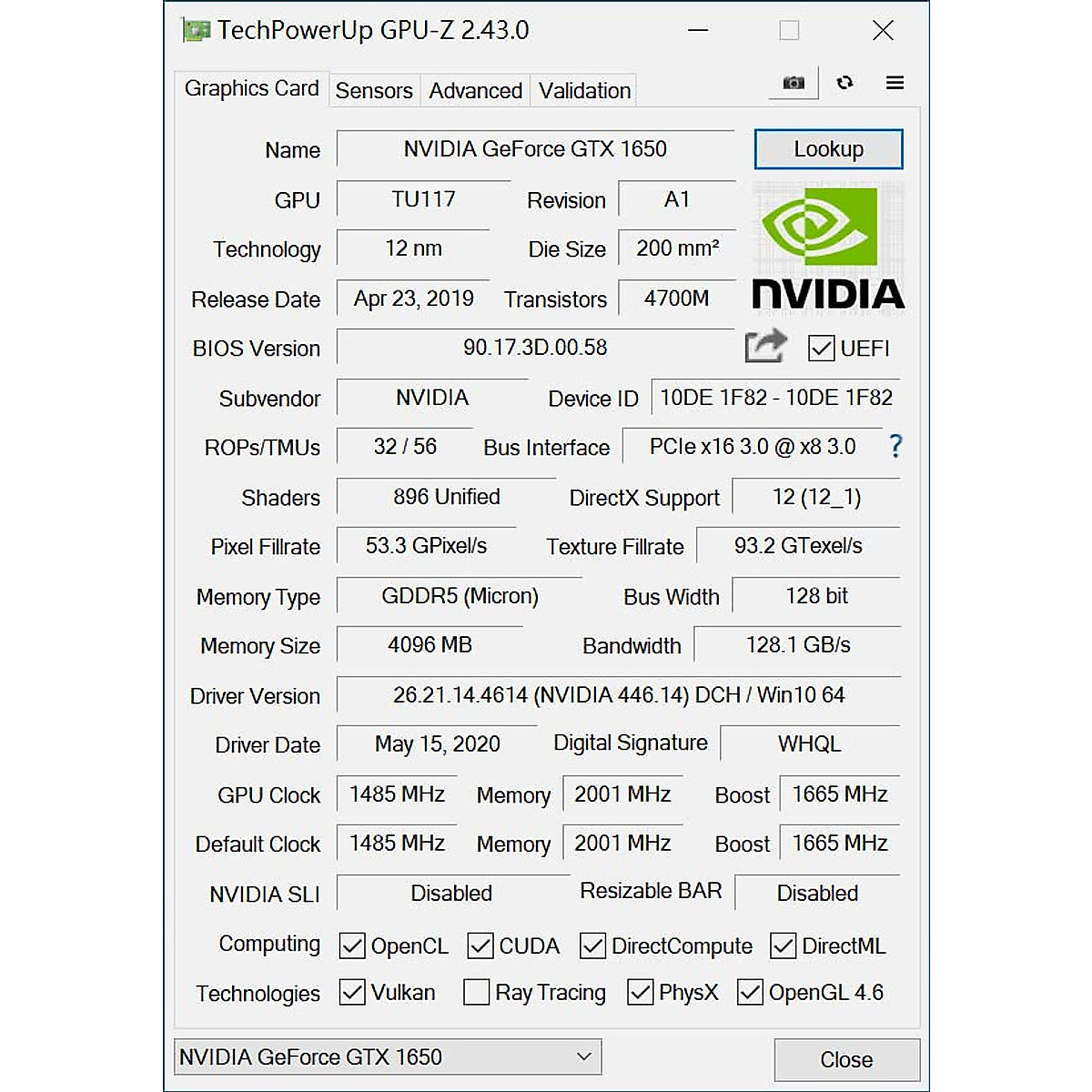 SRhonyra GTX 1650 4GB GDDR5 Dual-Monitor Display Graphics Card, Low Profile 2×HDMI Video Card 128 Bit PCIe 3.0 ×16 Bus Powered
